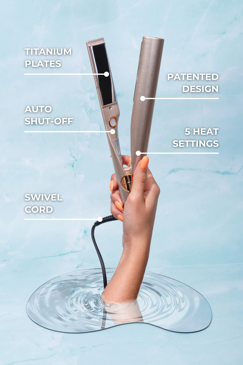 Tyme Iron Pro 2-in-1 Flat Iron and Curler | Fastest Styling Tool on the ...